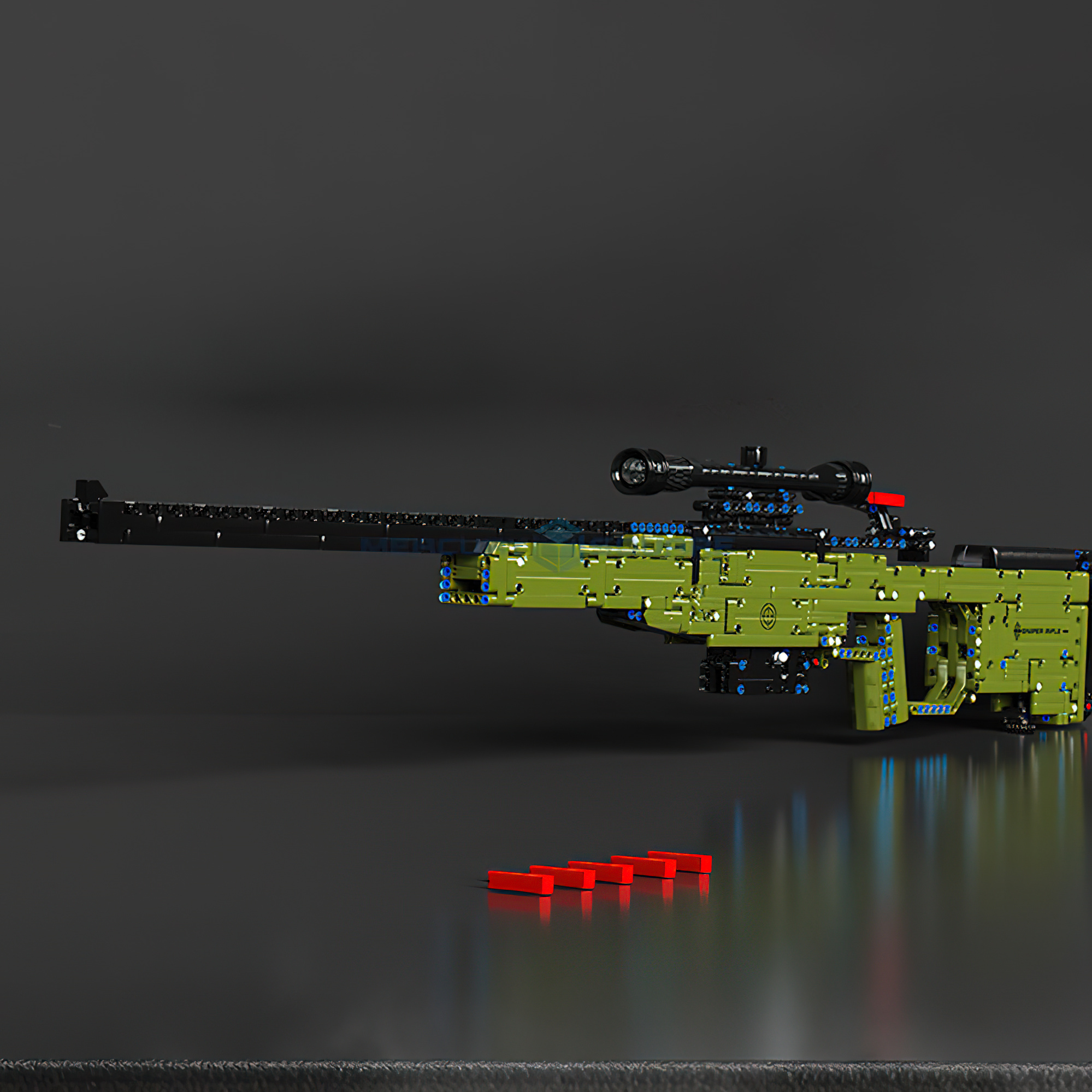 Rifle AWM Francotirador - Pyxels